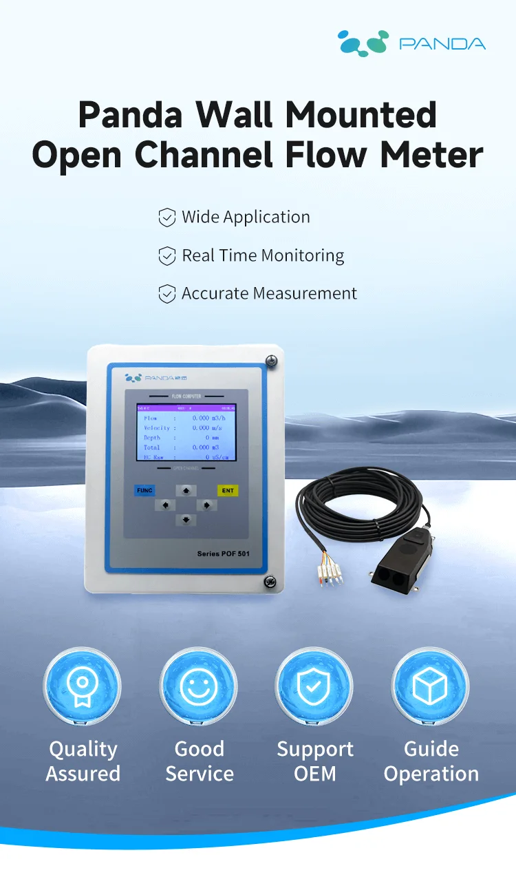 Doppler Open Channel Ultrasonic Flow Meter with RS485 Communication ...