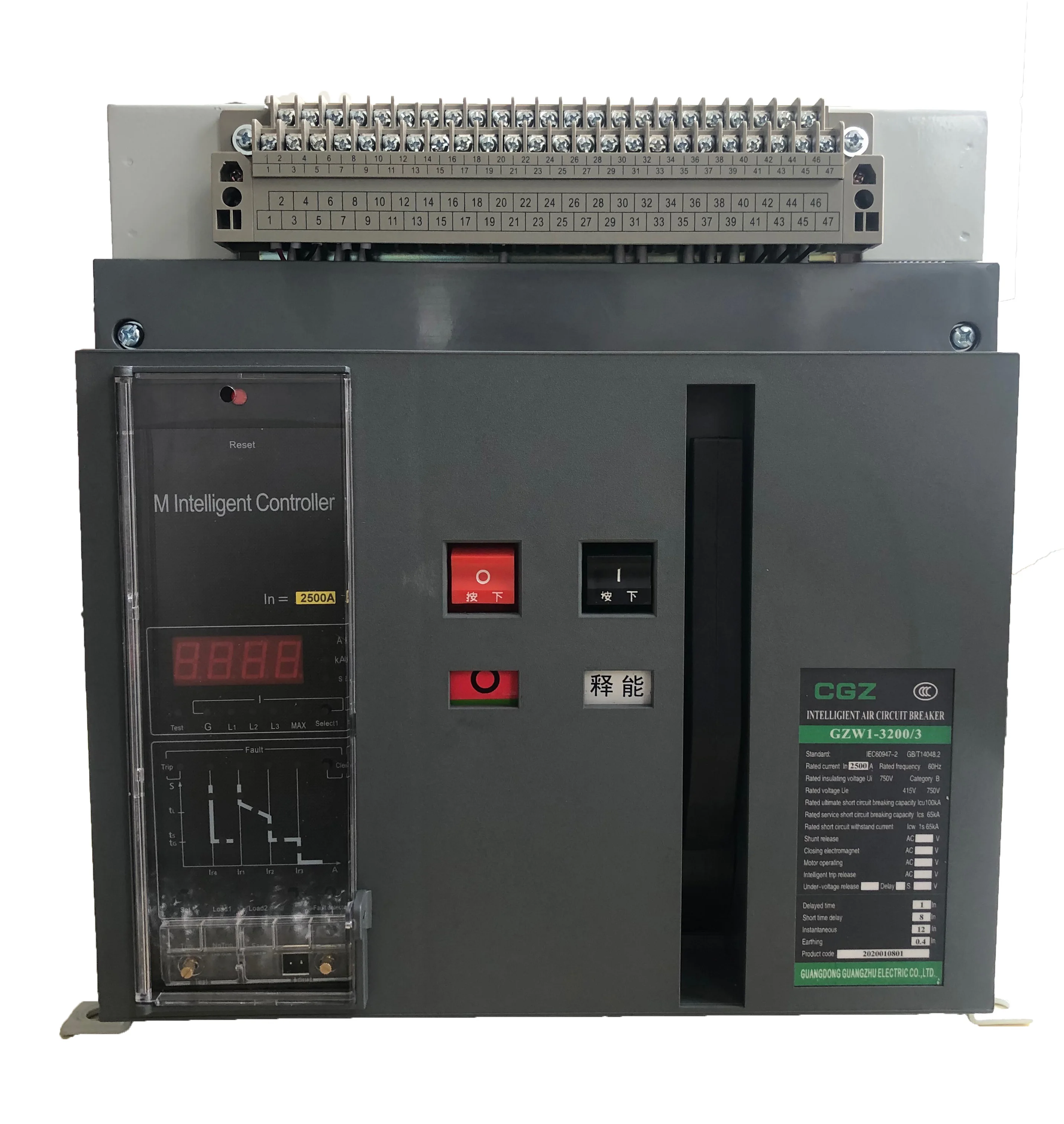 Manufacturer Gzw1 600a Fixed Type Intelligent Universal Air Circuit ...