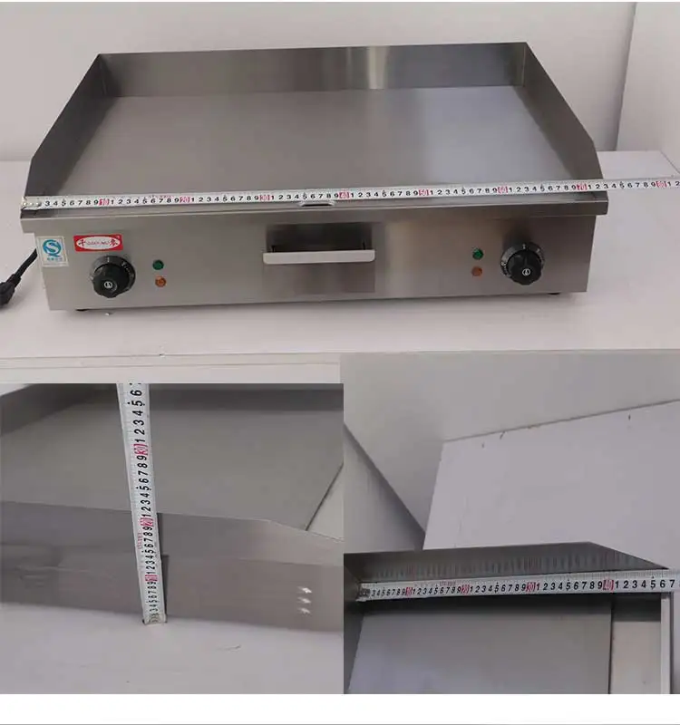Commercial Electric Double Thermostat Induction Grill And Griddle With ...