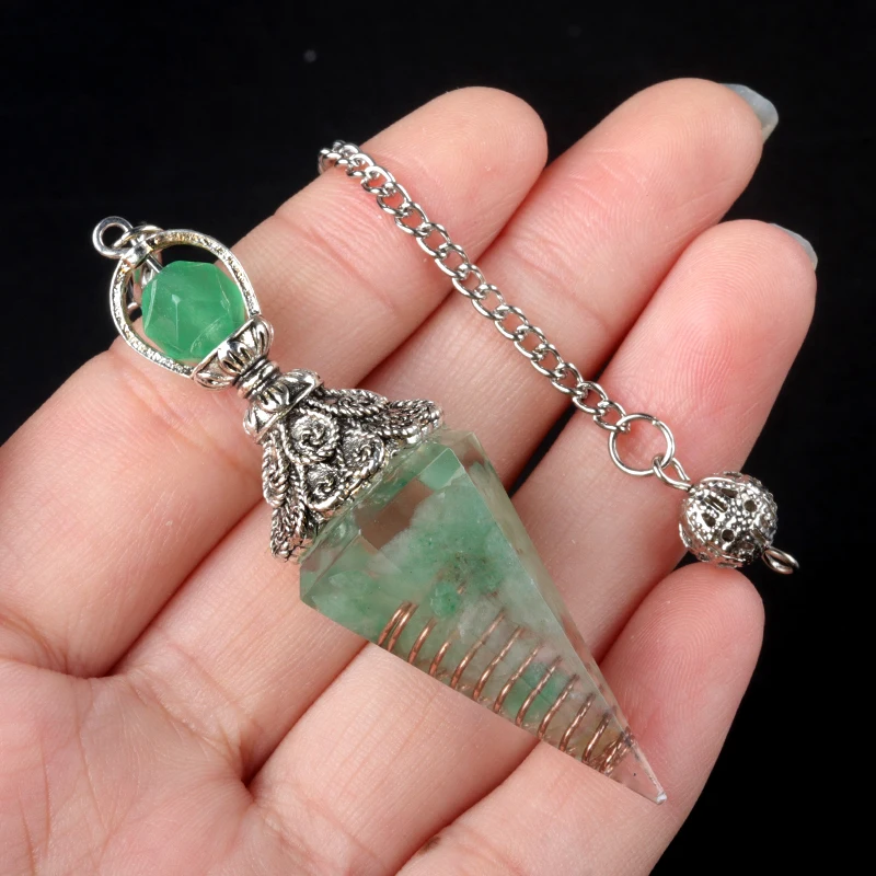 Natural Stone Healing Crystal Pendulum Reiki Gemstone Chip Ogun ...