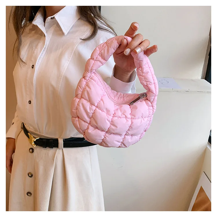 2024 Korean New Pleated Cloud Bubble Bag Fashionable Mini Versatile ...
