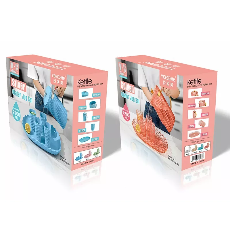 Factory Hot Sale Innovative Fish Scale Pitchers 6 Piece Jug Plastic ...