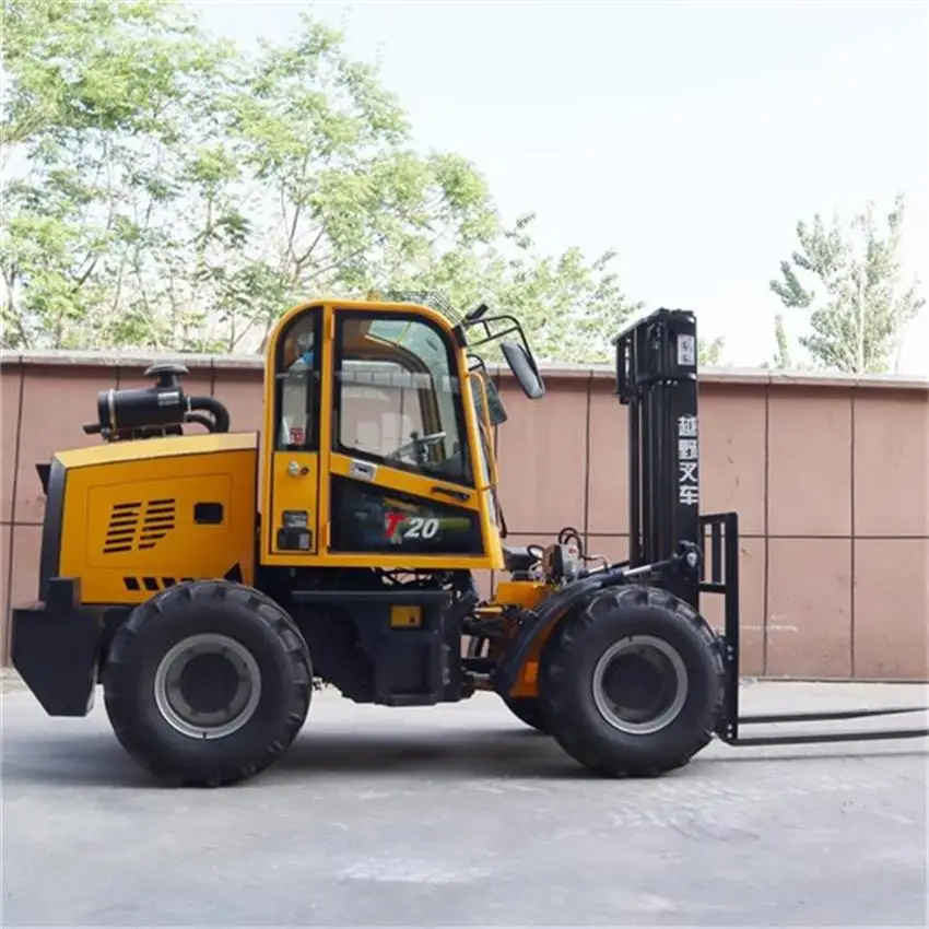Chinese All Terrain Diesel Forklifts 4 Wheel Drive New Forklift Factory Directly Sale Rough ...