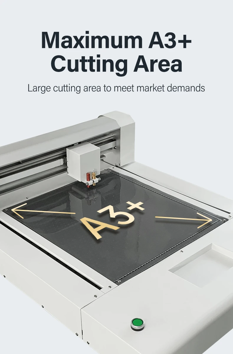 Factory A3+ Flatbed Cutter Plotter Double Head Cutting Creasing Box ...