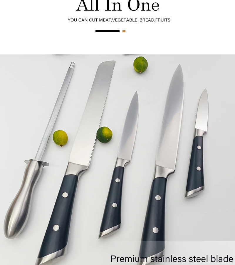 Factory Custom Stainless Steel Chef Knife Knives Set Kitchen Chef ...