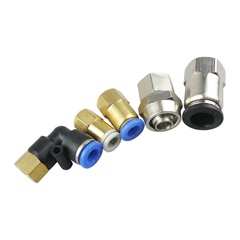 Pneumatic Connector Pneumatic Fittings Female Thread Straight Joint M5 ...