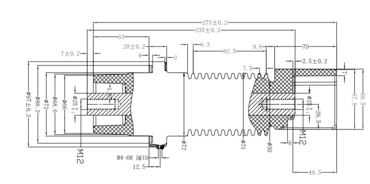 GIS Bushing 24KV - High Voltage Epoxy Resin Transformer Bushing