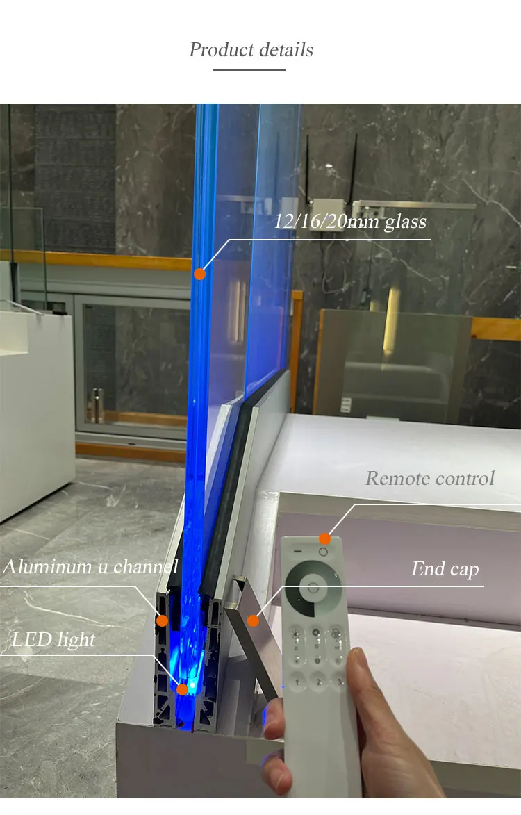 Deck Led Light Glass Railing Handrail Balustrade Side Mounted Stair ...