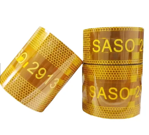 SASO 2913 Yellow Retro Reflective Tape Sticker for Truck and Trailer ...