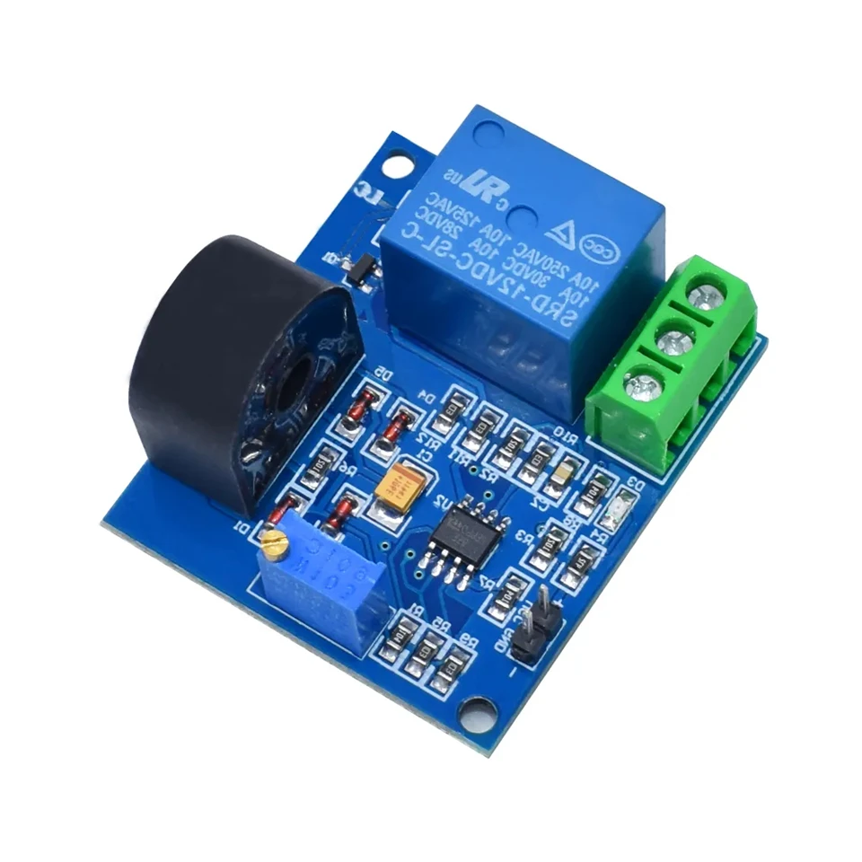 AC Current Detection Sensor Module 5V 12V 24V Relay Protection Module ...