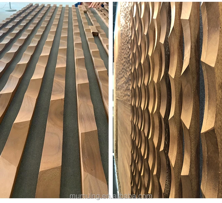 Fluted Interior Design 3D Wall Decor Siding Plank Panel