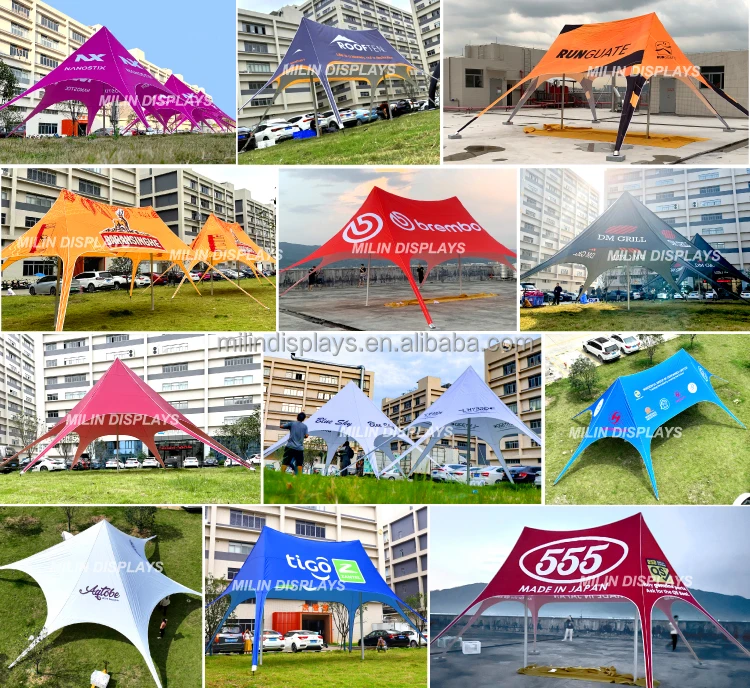 High Quality Star Shape Gazing Dome Tent Customized Printing Red Bull ...