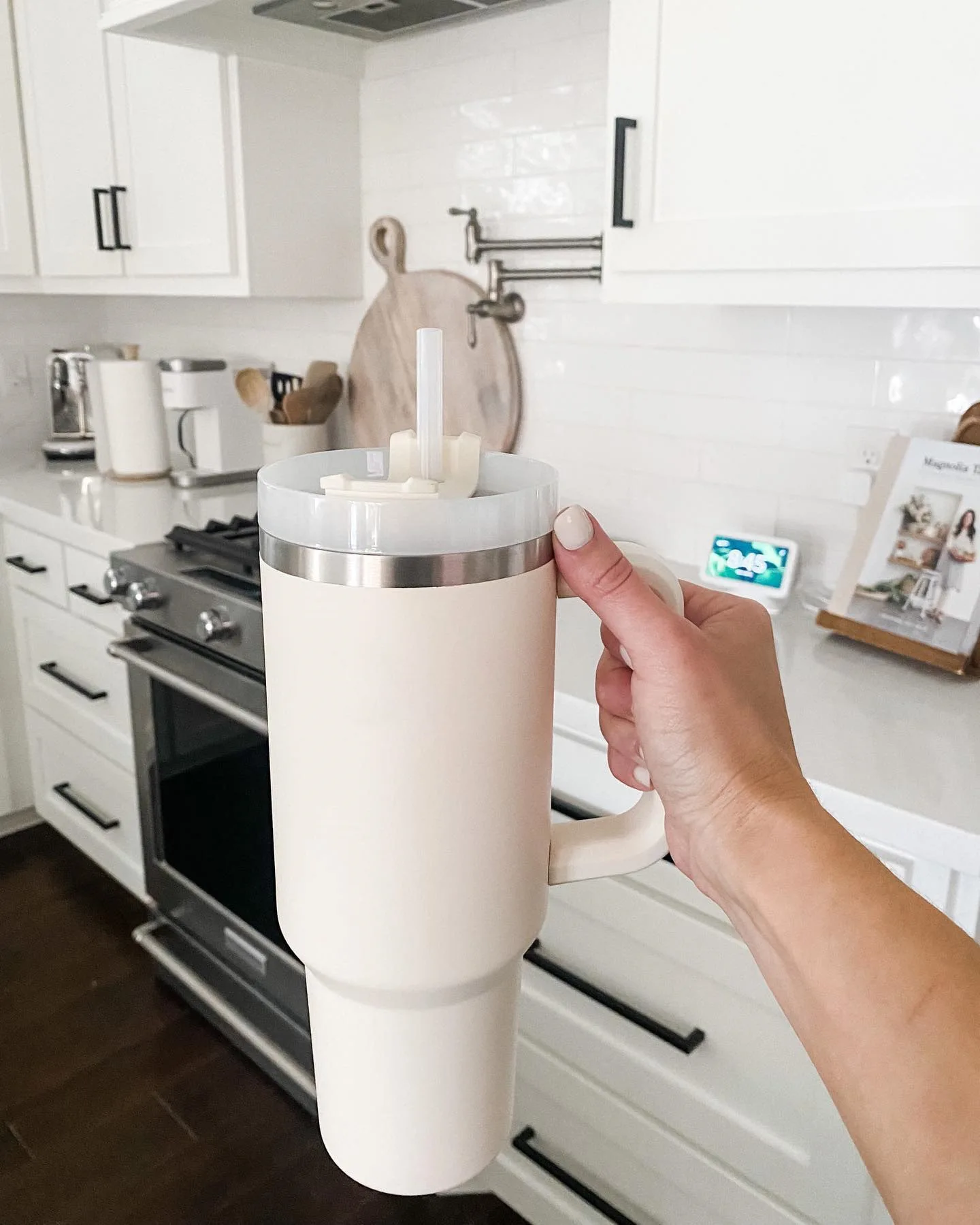 Powder Coated 2.0 Tumbler Cup Double Wall Travels With Handle Stainless ...