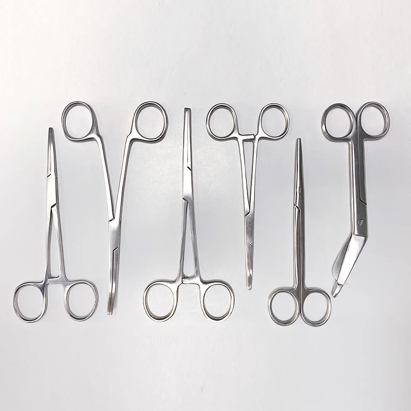 Autoclavable Stainless Steel Box Including 11 Instruments Piler Scissor ...