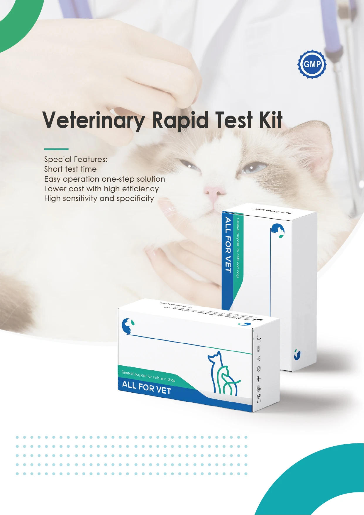 Veterinary Quick Diagnosis One-step FIPV Feline Infectious Peritonitis ...