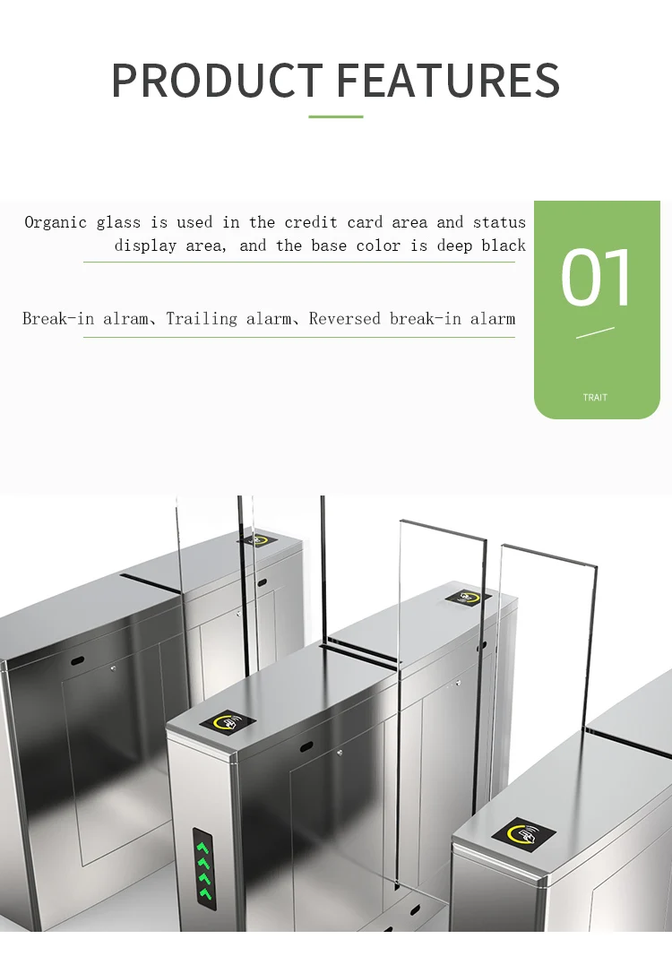 Custom Bidirectional Security Baffle Sliding Barrier Hs Code Turnstile ...