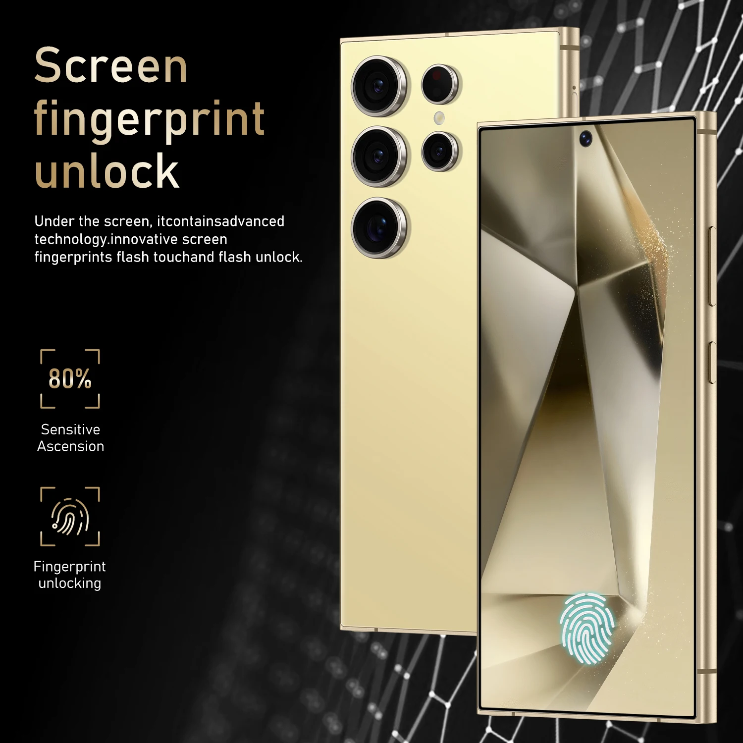 Global Version S24 Ultra Smart 7-Inch HD Screen Phone Wholesale 16+1TB ...