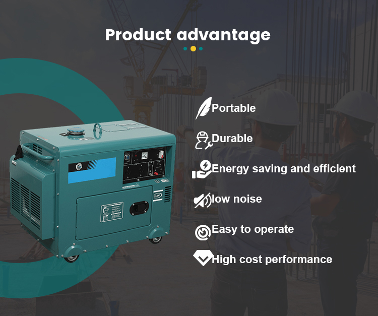 3kw 3kva Generators Silent Movable With Wheels Generator Digital Silent ...
