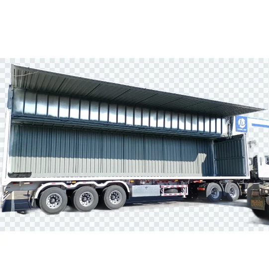Alibaba.com: Customizable Flying Wing Truck Trailer with Doors Open on ...