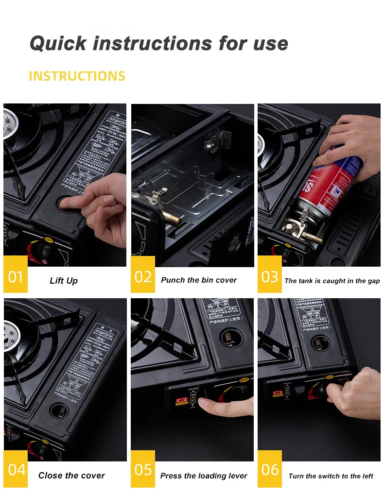 Wholesale Portable Foldable Cassette Butane Gas Furnace Stove Outdoor ...