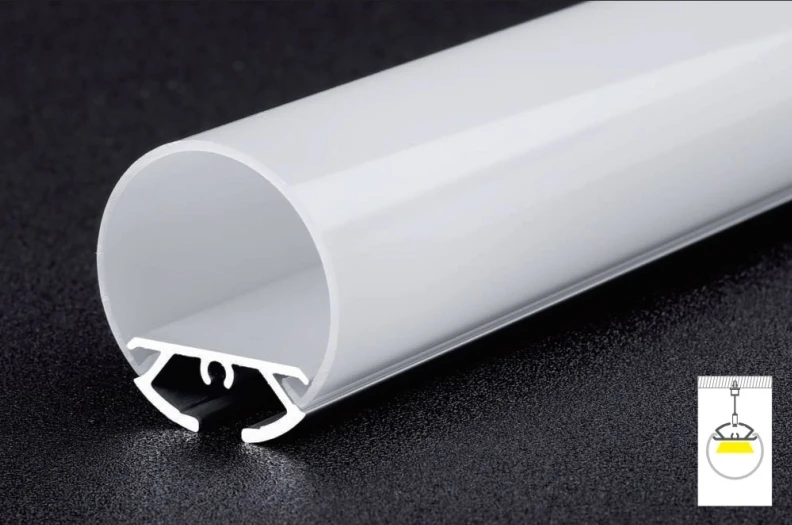 SDW6060 Round LED Aluminum Profile Pipe Tube Dia30/60mm