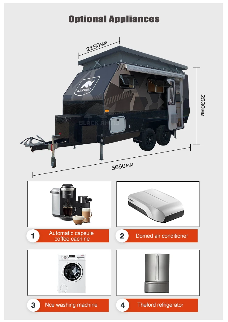 Trans Global Overland XT17HRT - 16ft Hybrid Camper Trailers