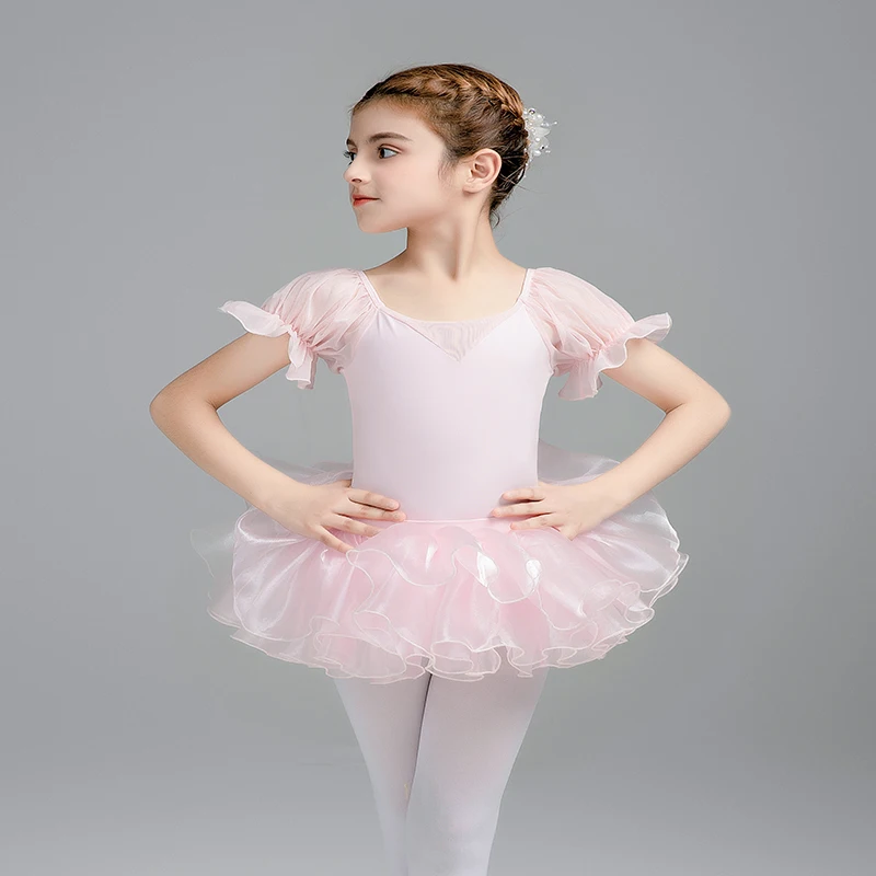 Cheap Girls Pink Ballet Dress with Tutu Skirt - Quality Dance Costume ...