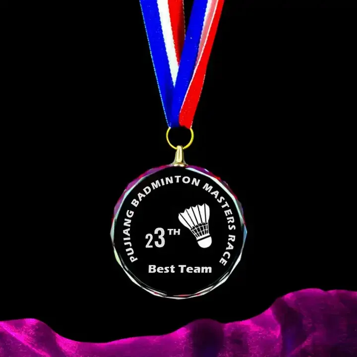 Customizable Glass Souvenir Medals for Graduation & Sports