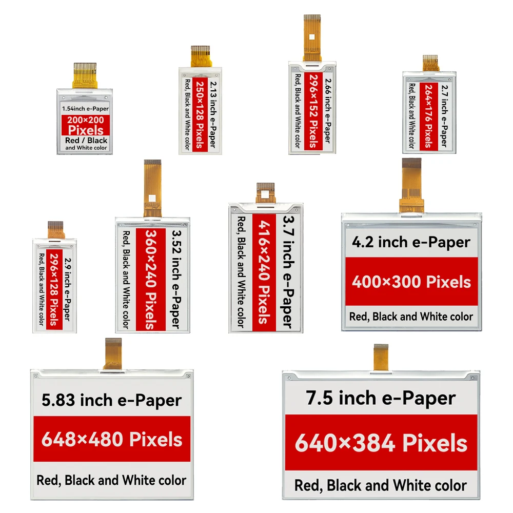 High Resolution E-Paper Display SPI Interface - Cheap Price