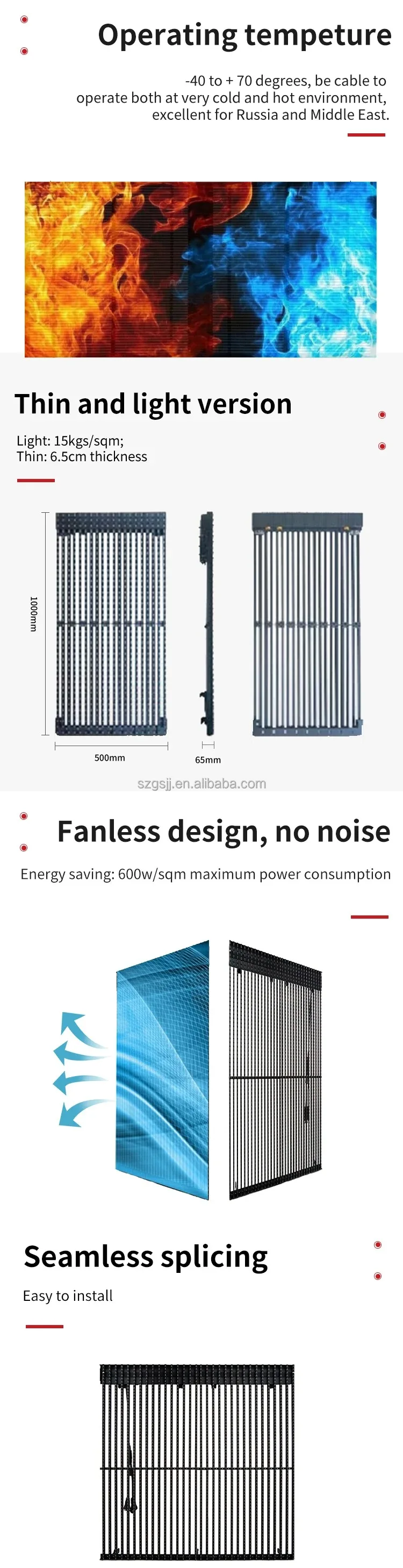 Shopping Mall Transparent Led Grille Display Screens Dip Outdoor ...