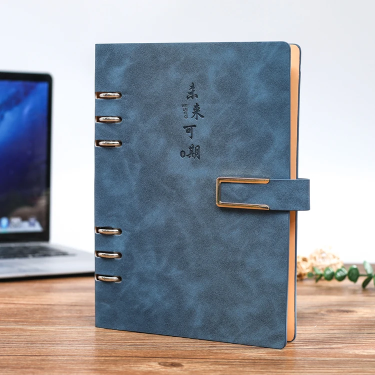 Promotional Custom Logo Leather Notebook Business Meeting Loose-leaf ...