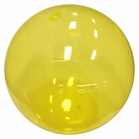transparent yellow beach ball Pvc Inflatable Transparent Yellow Beach ...