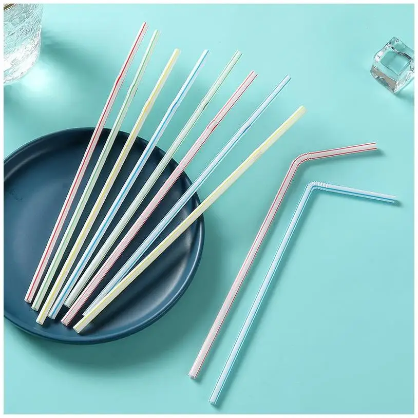 Plastic Straw Individually Wrapped Eco Friendly Black Clearance ...