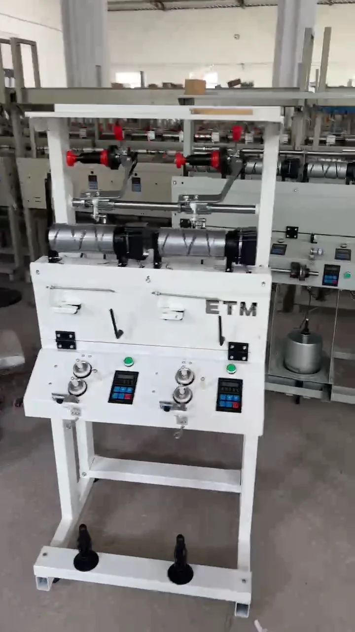 6 Spindles Keyboard Style Cone Winding Machine With Each Yarn Traveling ...