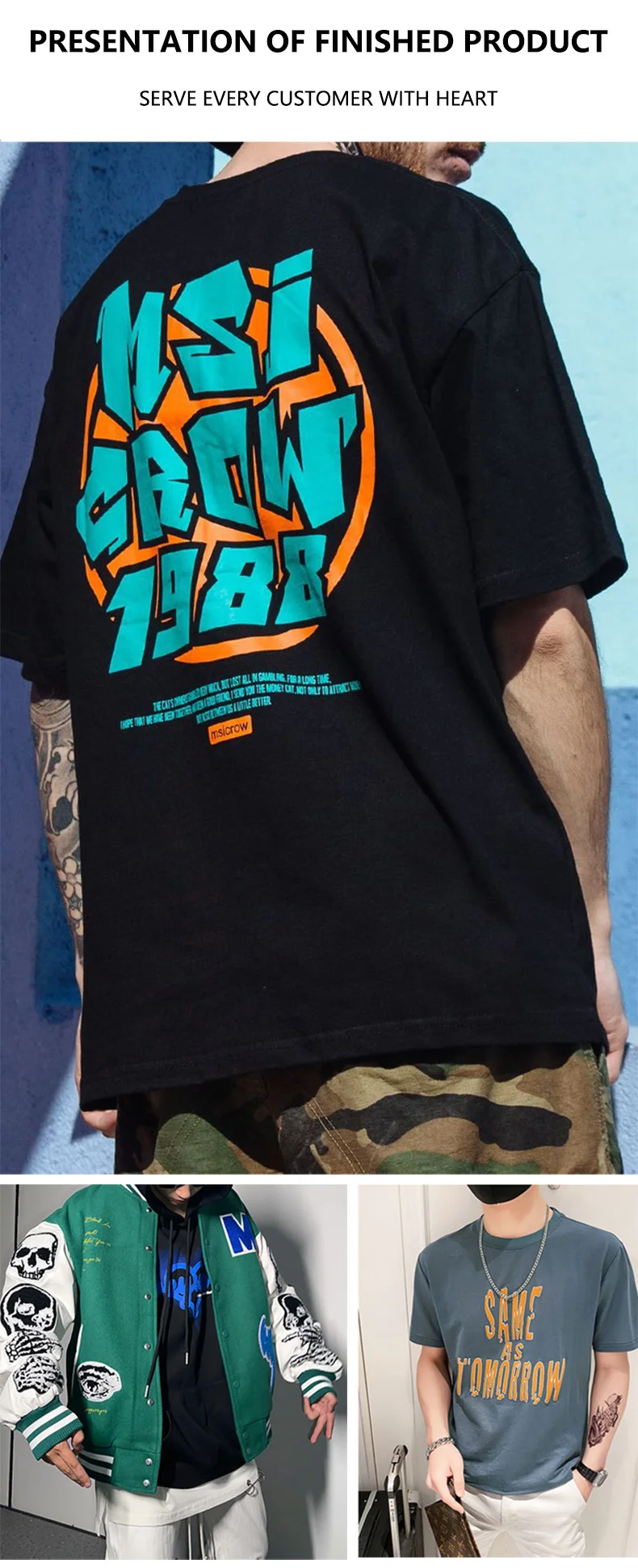 Shop High Quality Men's Luxury Custom Heavy Cotton T-shirts