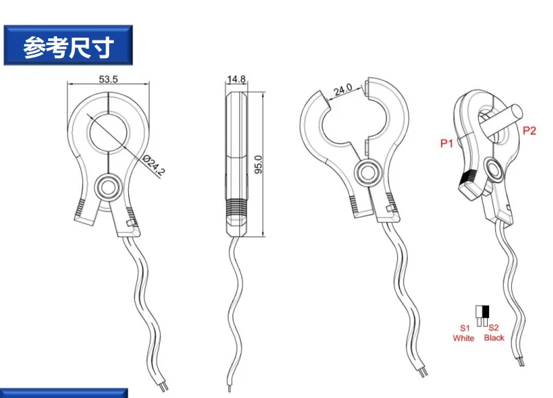 Xhscts24 Clamp Current Sensor Core Transform Ul2808 Buy Clamp Current Sensor Core Transform