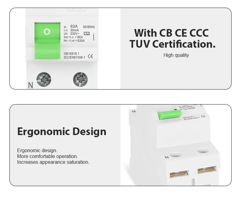 TONGOU Type AC RCD ELCB - Reliable Residual Current Protection