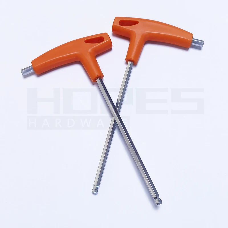 T Type Allen Key Wrench with Flat and Ball End Hex Size 2 2.5 3 4 5 6 8 ...