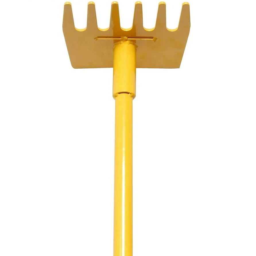 Fire Rake Hand Tool - Durable Steel Handle for Firefighting