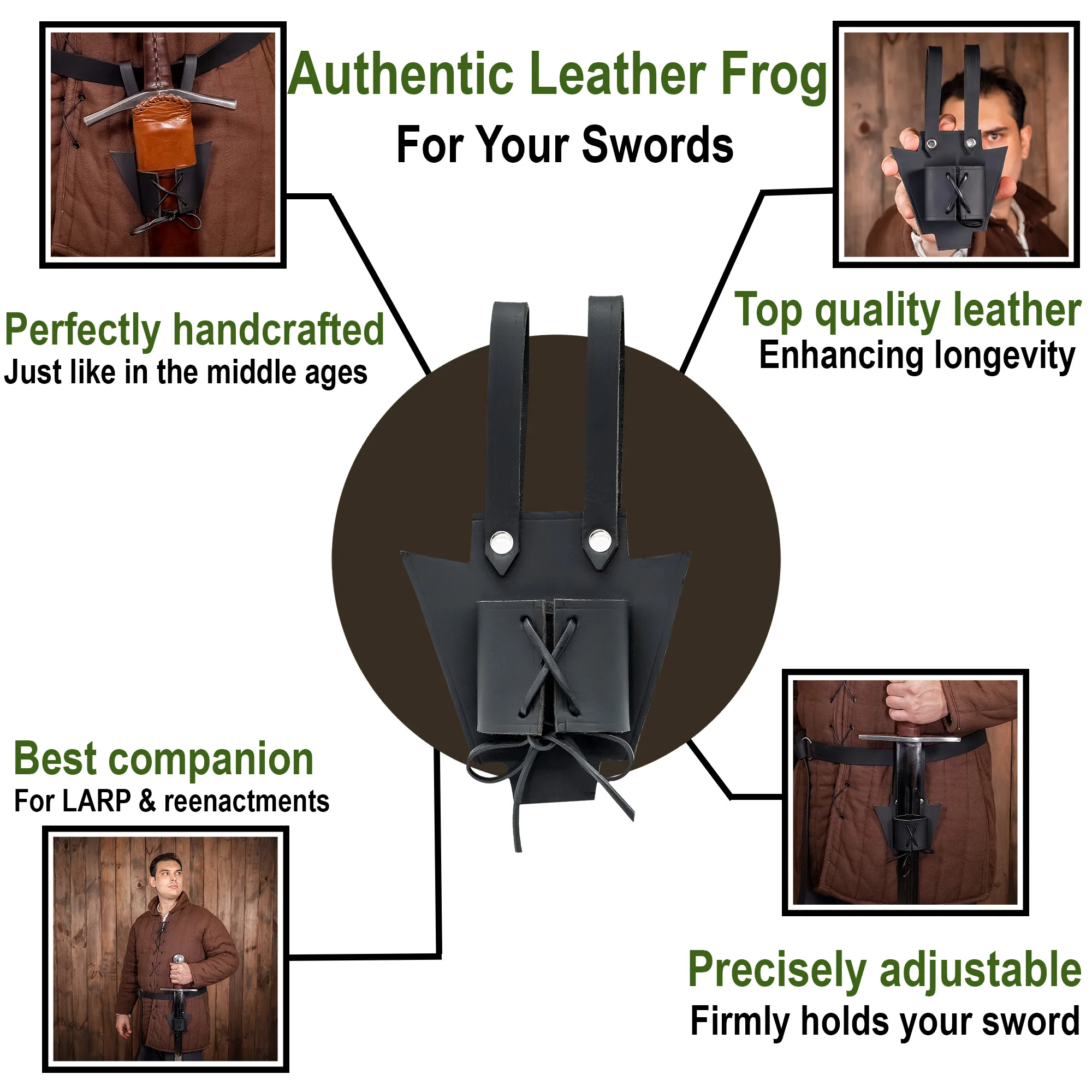 Medieval Shoulder Strap Sword Holder Sheath Scabbard Adult Men Women ...