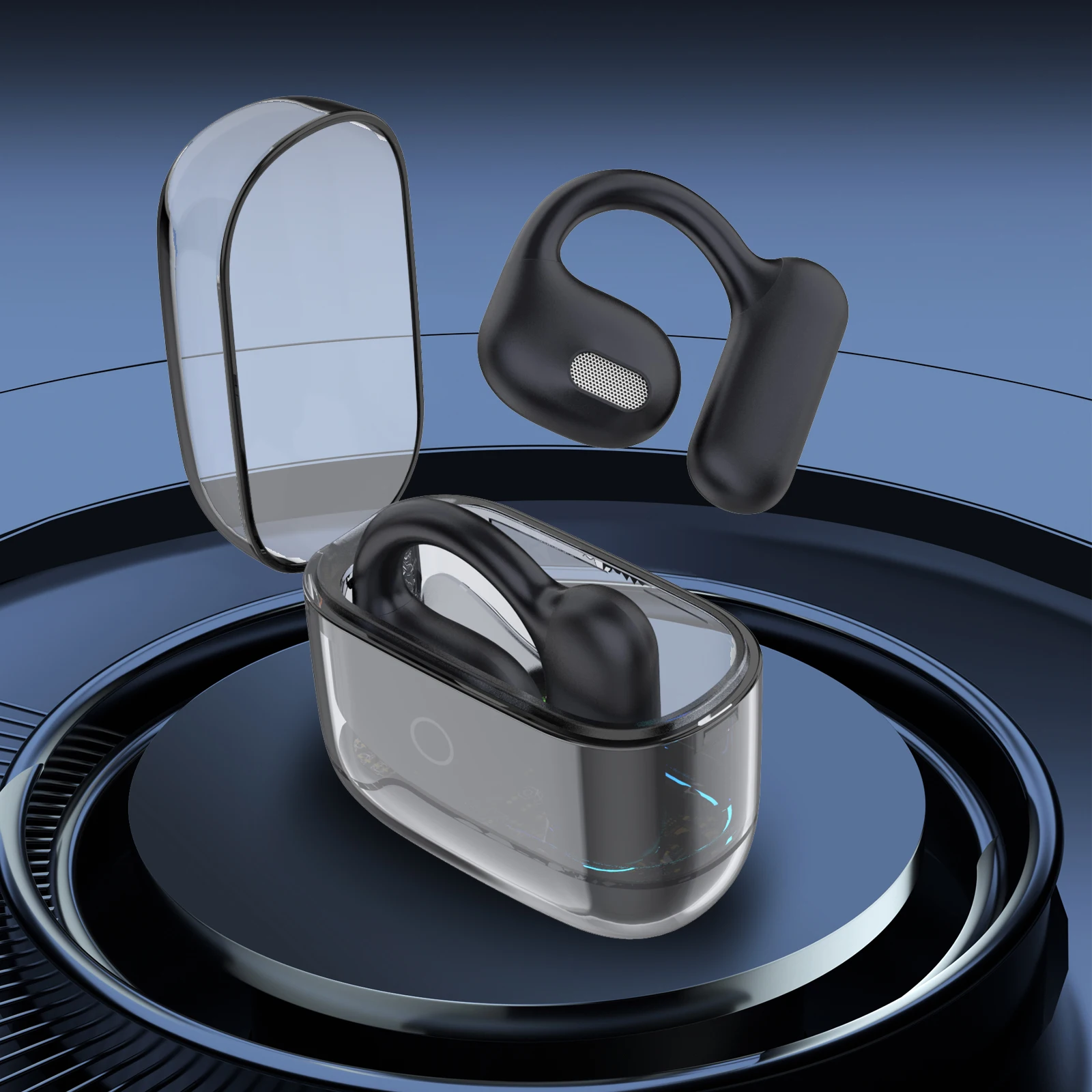 2024 New Trend Over Ear Wearable Stereo Bluetooth Sport Headsets Blue ...