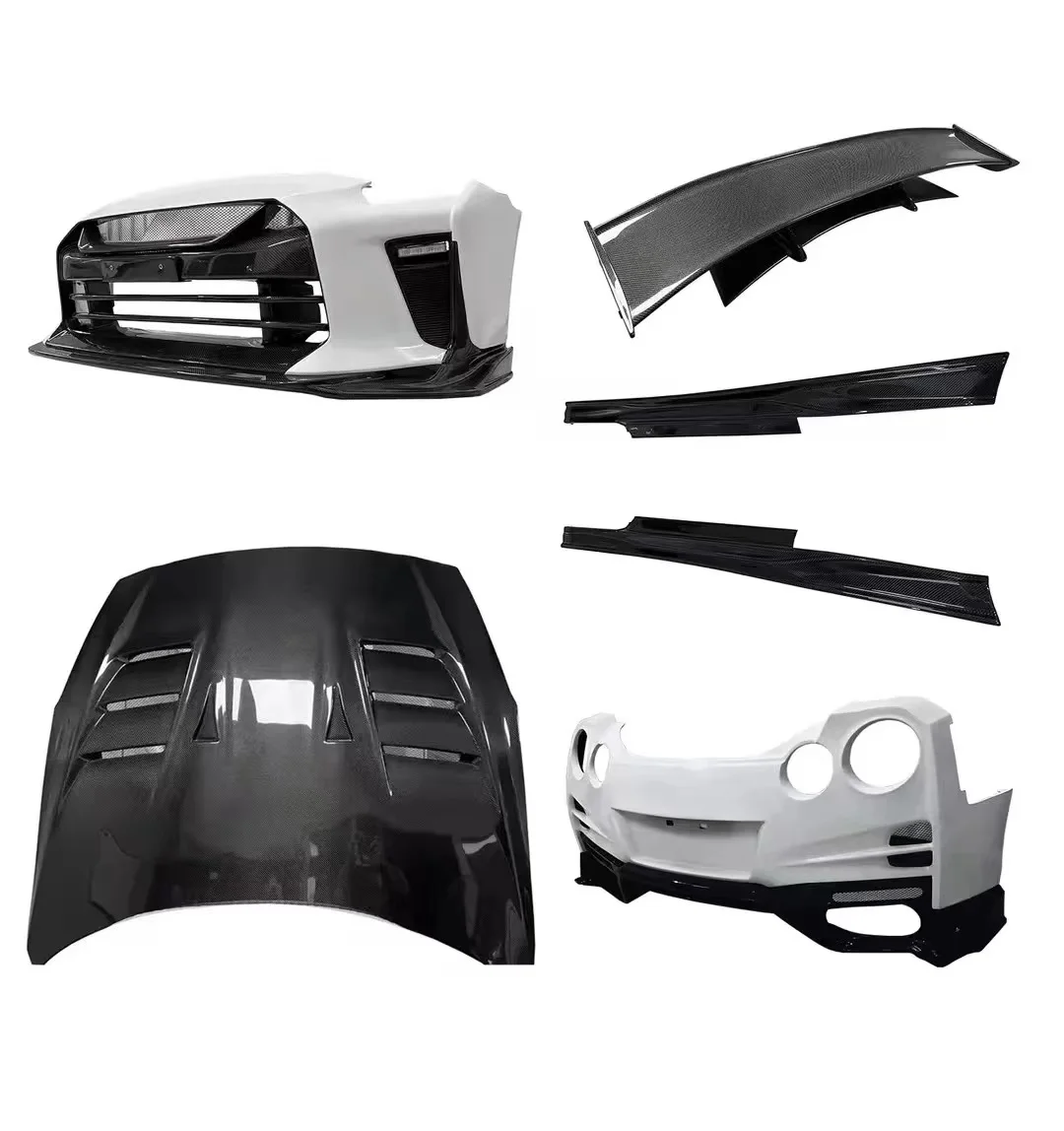 For Nissan Gtr R35 Body Kit Top Secret Style Half Carbon Fiber Car ...