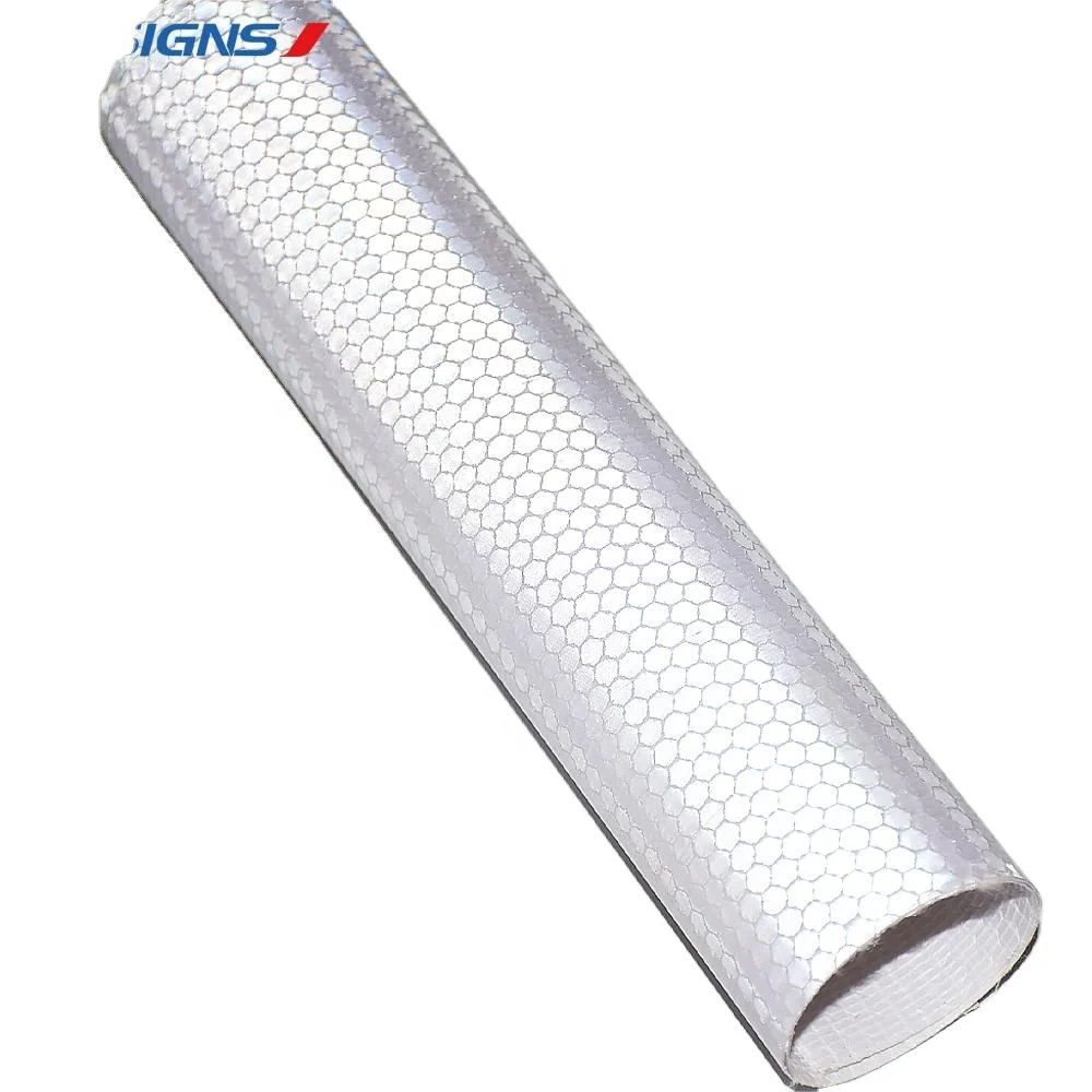 Masigns Honeycomb Reflective Banner Transparent Reflective Car Wrap ...
