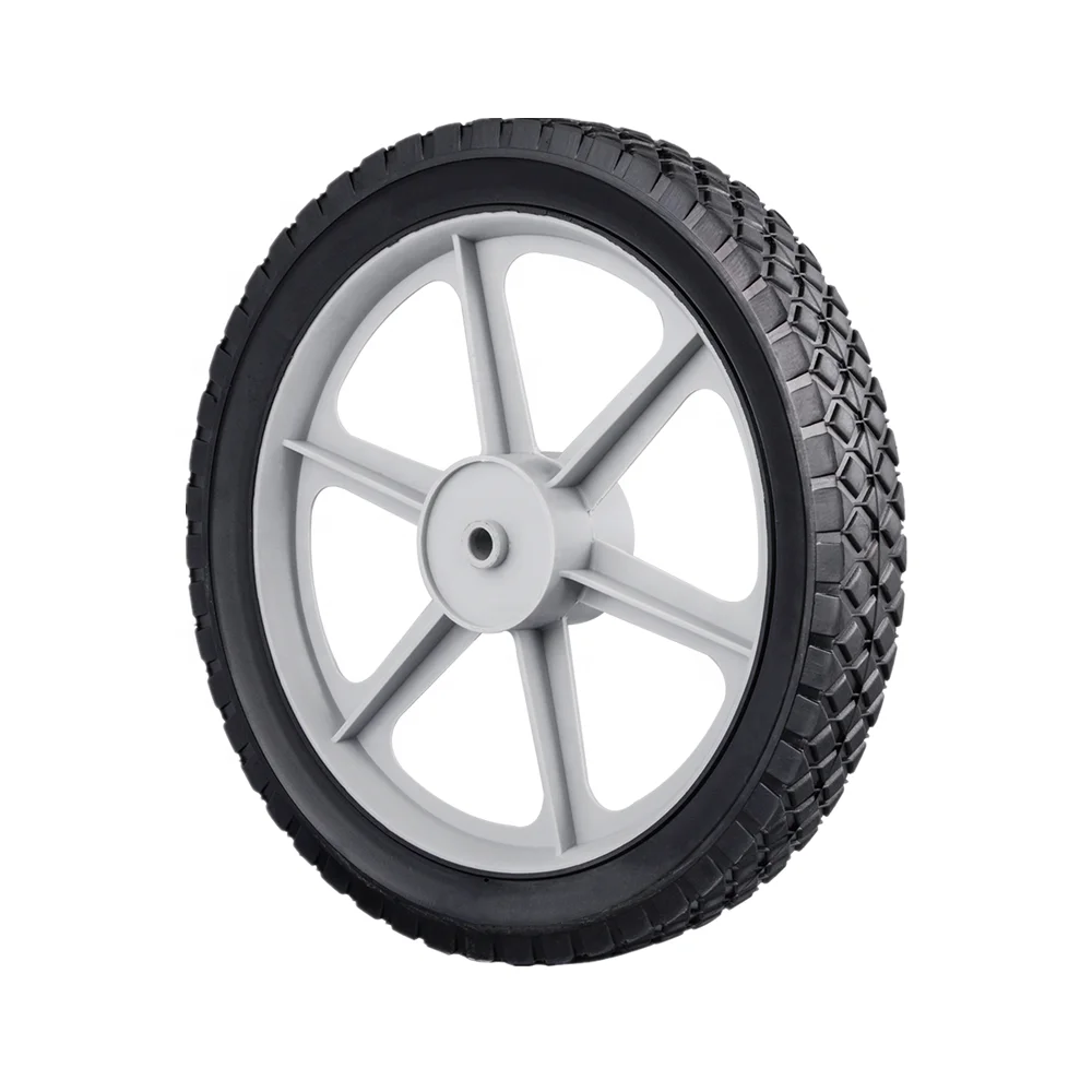 Alibaba.com: 14-inch solid rubber spoked wheels, flat-free design for ...