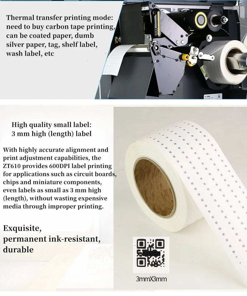 High Performance Label Printing - ZT610 600DPI Zebra Printer