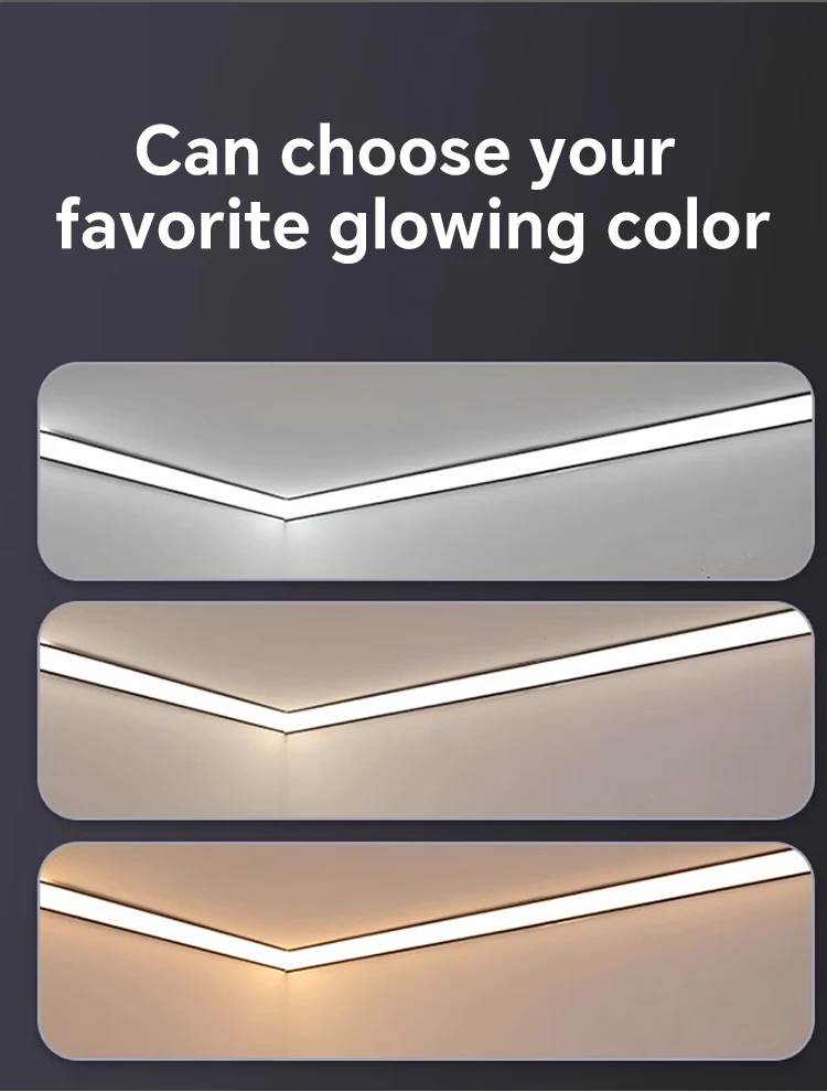 Gypsum Surface-Mounted Linear LED Aluminum Profile Lamp