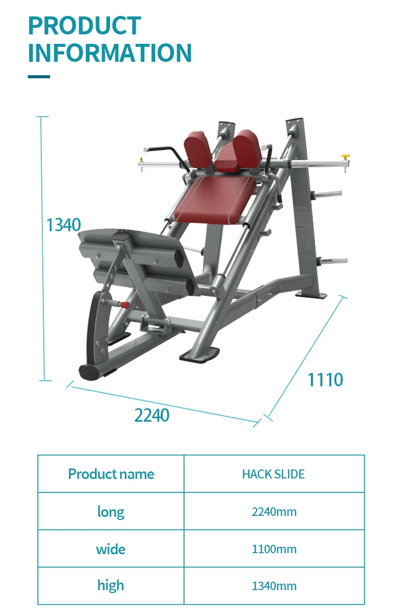 Leg Extension Machine Commercial Gym Equipment Hack Slide Steel Leg ...