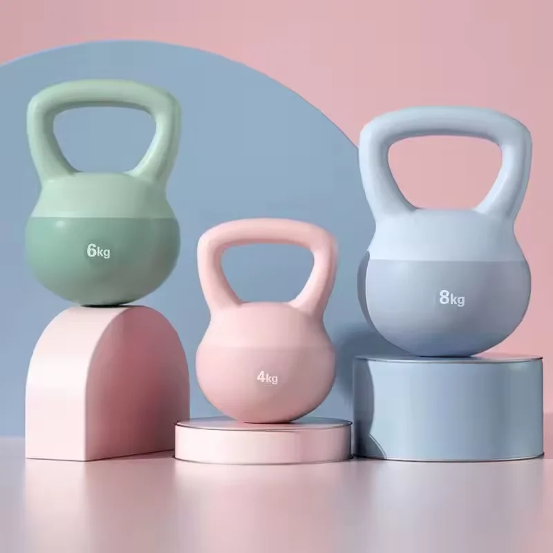 Colorful Soft Pvc Water Kettlebell Home Gym Fitness Yoga Exercise Iron ...