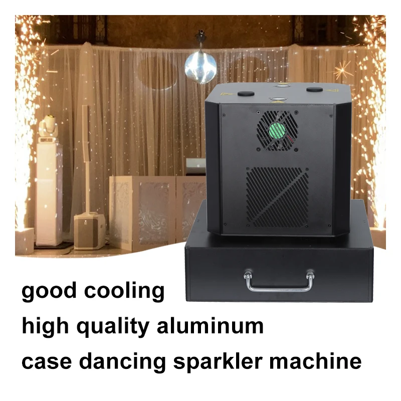 Dual Head Rotation Sparklers Fireworks Cold Flame Spin Machine Dancing ...