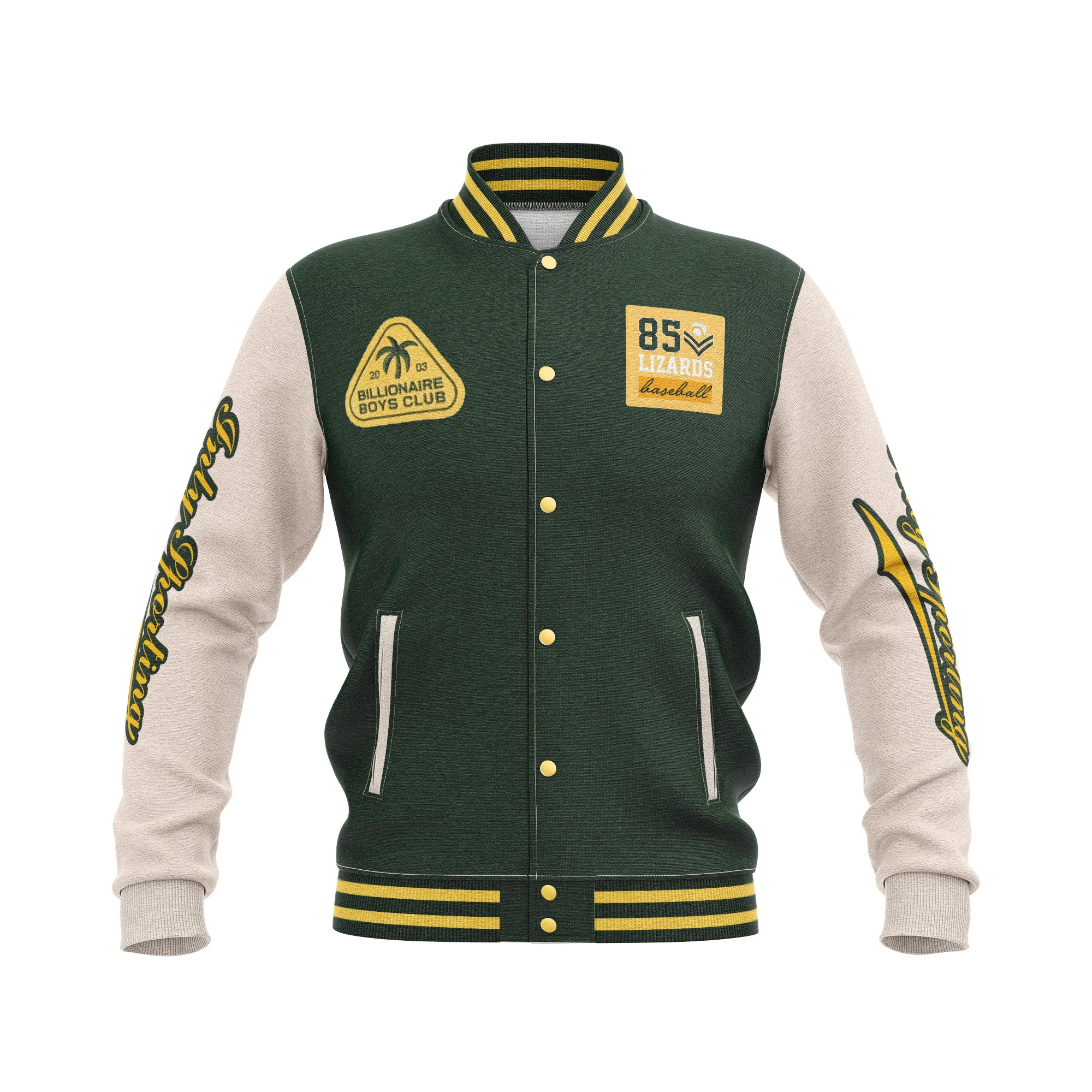 Customized Embroidery Logo Sublimation College Varsity Jacket